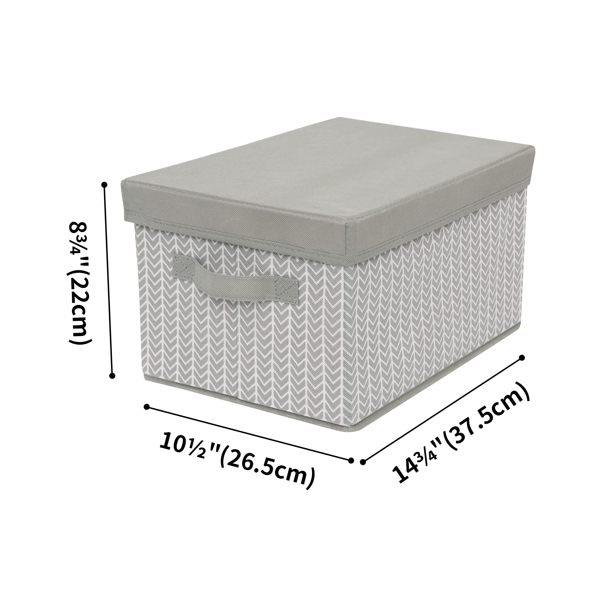 GRANNY SAYS Bundle of 3-Pack Rectangle Storage Bins & 1-Pack Hanging Closet Organizer