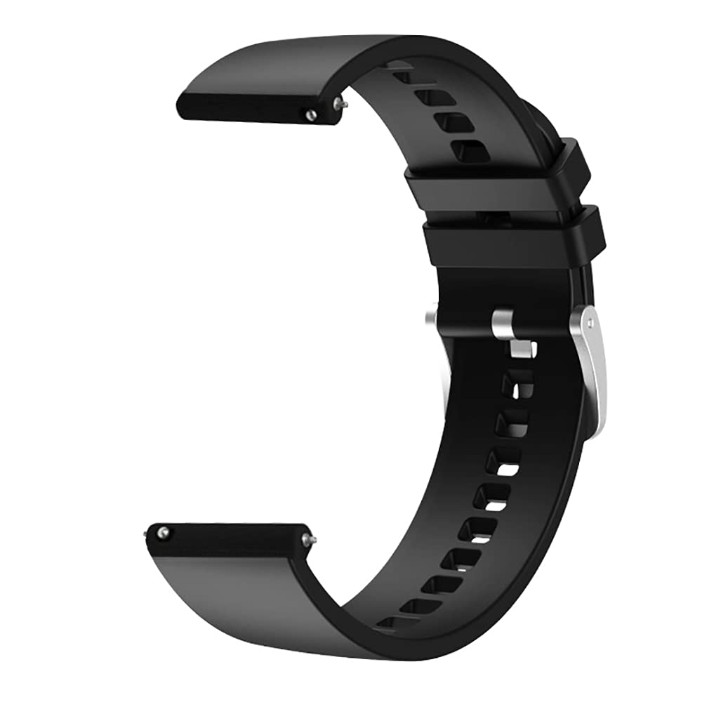 A-TGTGA Quick Release Smart Watch strap 20mm for women men‘s smartwatch(Black)