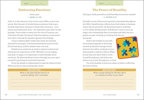 Nighttime Devotional for Teen Boys: 5-Minute Devotions to Guide Daily Reflection