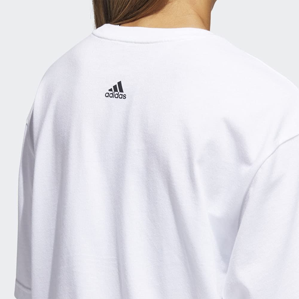 adidas Womens Nini Graphics Pocket Tee White XX-Large