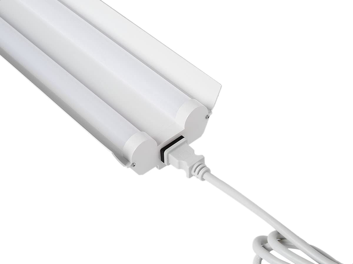 AmazonCommercial 4' LED Shop Light, 4000 Lumens, Linkable, Pull Chain, Daylight 5000K, ETL and Energy Star Certified | 8-Pack