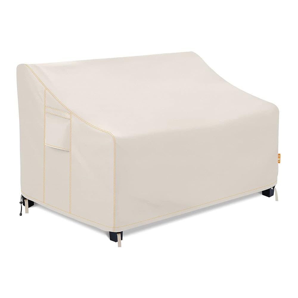 Heavy-Duty 2-Seater Patio Bench Cover - 100% Waterproof, Air-Vented, and Durable ,outdoor sofa covers waterproof 59*38*29Inch for Two seats