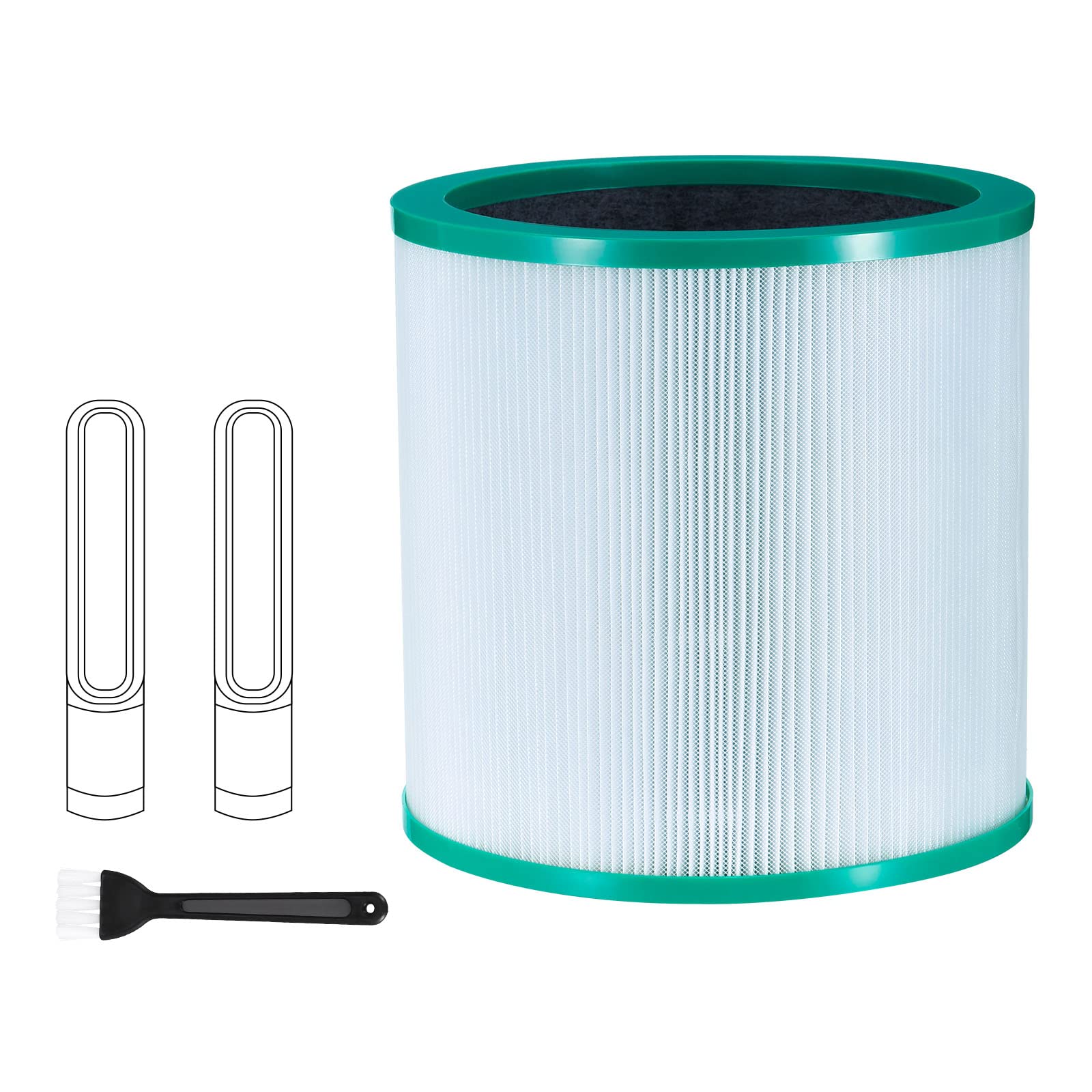 Housmile LV-H132 True HEPA and Activated Carbon Filters Set 3-in-1 Nylon Pre-Filter Compatible With Levoit LV-H132, LV-H132-RF - Pack of 2
