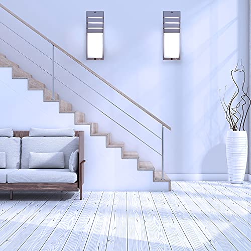 IP64 Waterproof Outdoor Wall Light Decorative Wall Sconce Porch Lamp 8W Energy Saving COB Stair Light Bright and Soft LED Wall Lamp for Home Patio Garden Walkway