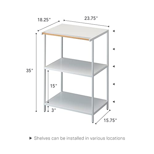 Yamazaki Home Tower 3-Tiered Storage Rack – Kitchen Shelf Organizer.
