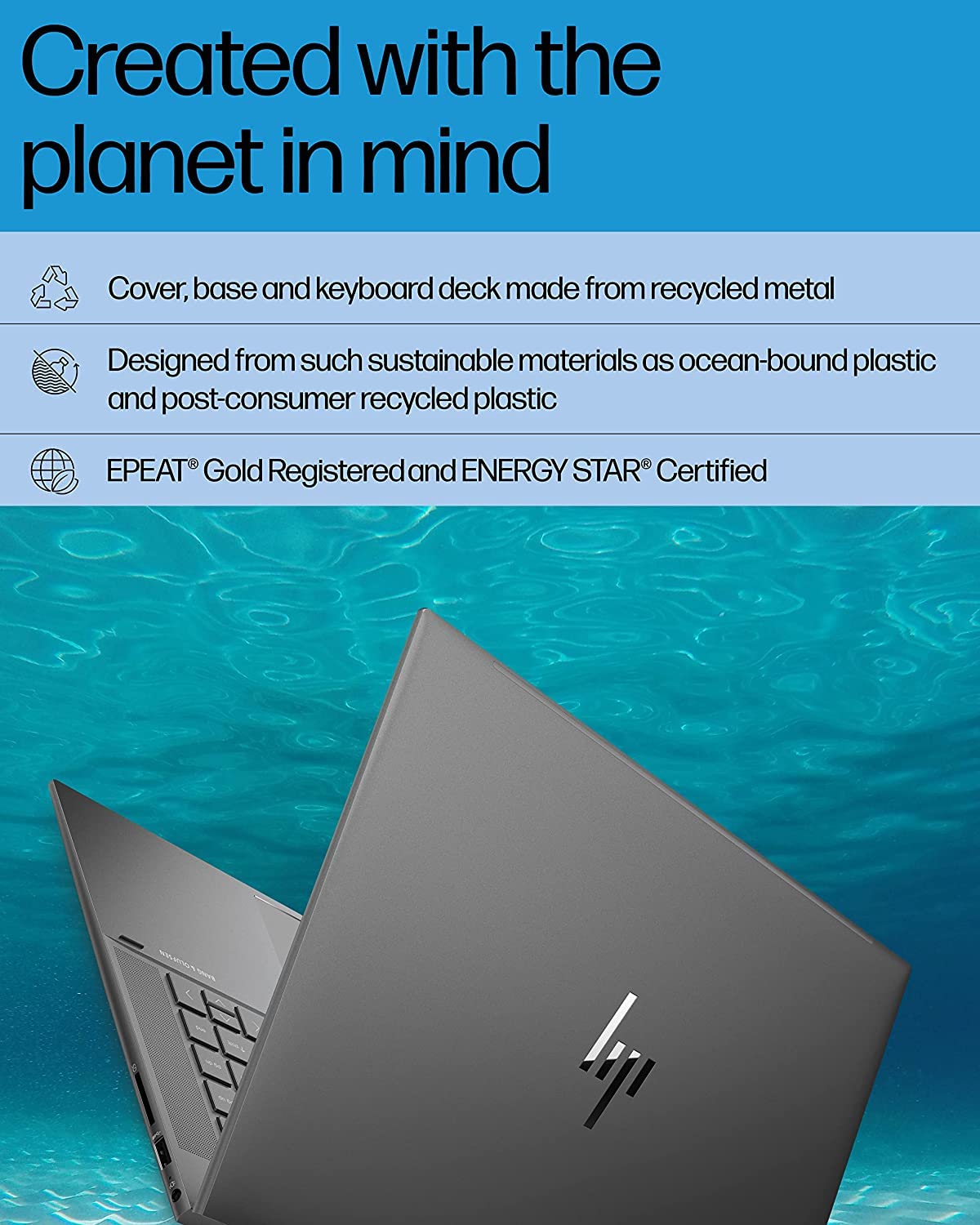 HP 2023 Envy x360 2-in-1 Convertible Laptop, 15.6 Inch Touchscreen Display, AMD Ryzen 7 5825U Processor, 64GB RAM, 2TB SSD, AMD Radeon Graphics, Bluetooth, Webcam, Windows 11 Home