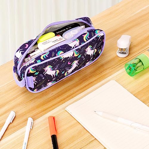 Choco Mocha 17 inch Purple Unicorn Backpack + Lunch Bag + Pencil Bag