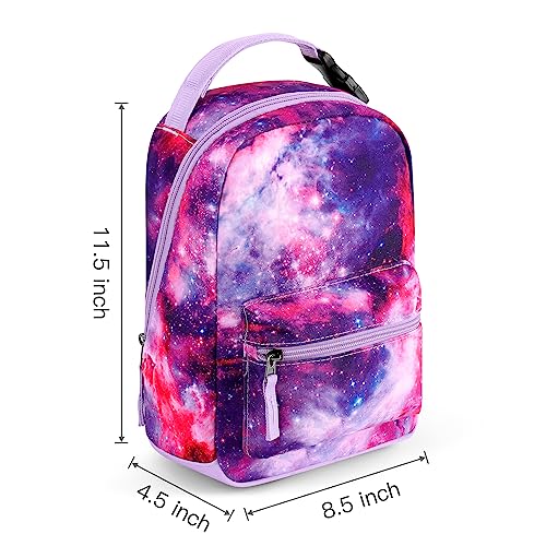 Choco Mocha 18inch Glaxay Backpack + Lunch Bag, Red