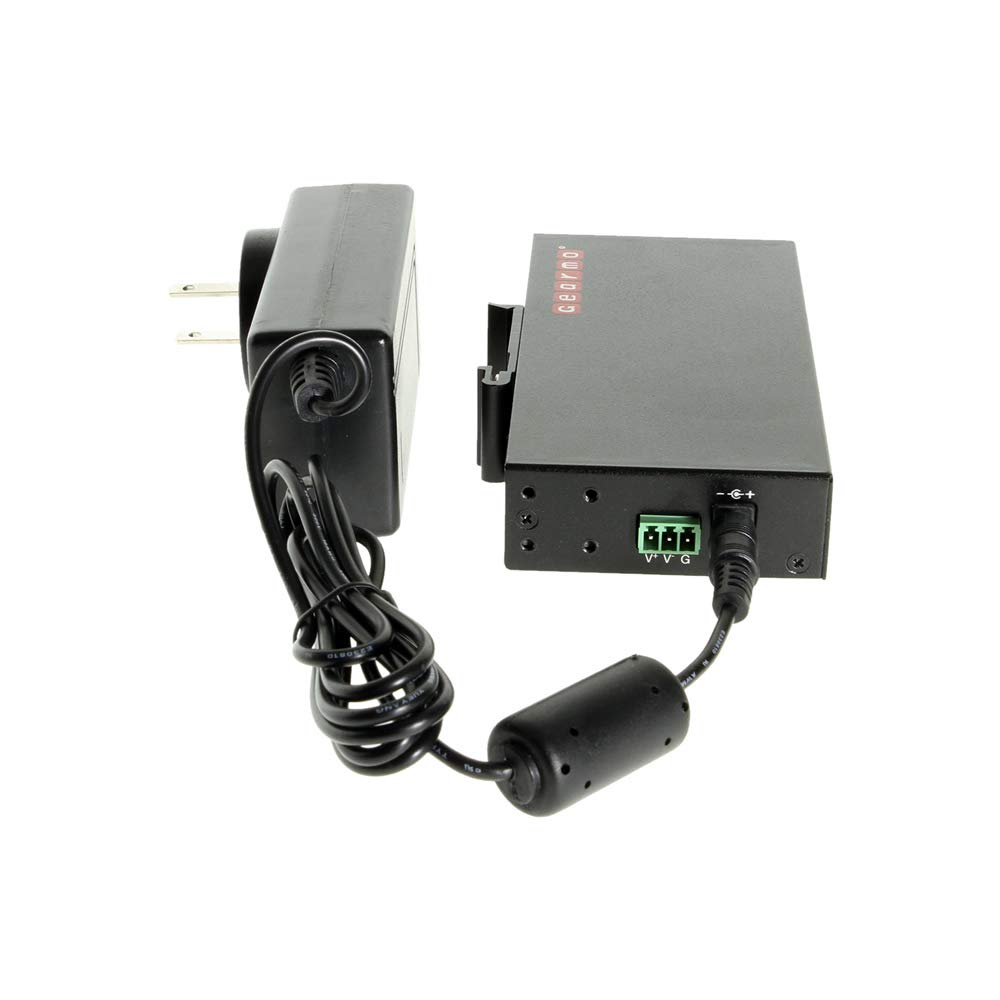 USB 3.0 4 Port Industrial Din Rail Mount Hub w/Power Adapter