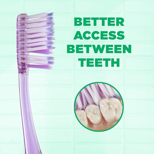 GUM Technique Deep Clean Toothbrush - Compact Soft - Soft Toothbrushes for Adults with Sensitive Gums - Extra Fine Bristles, 2ct (6pk)