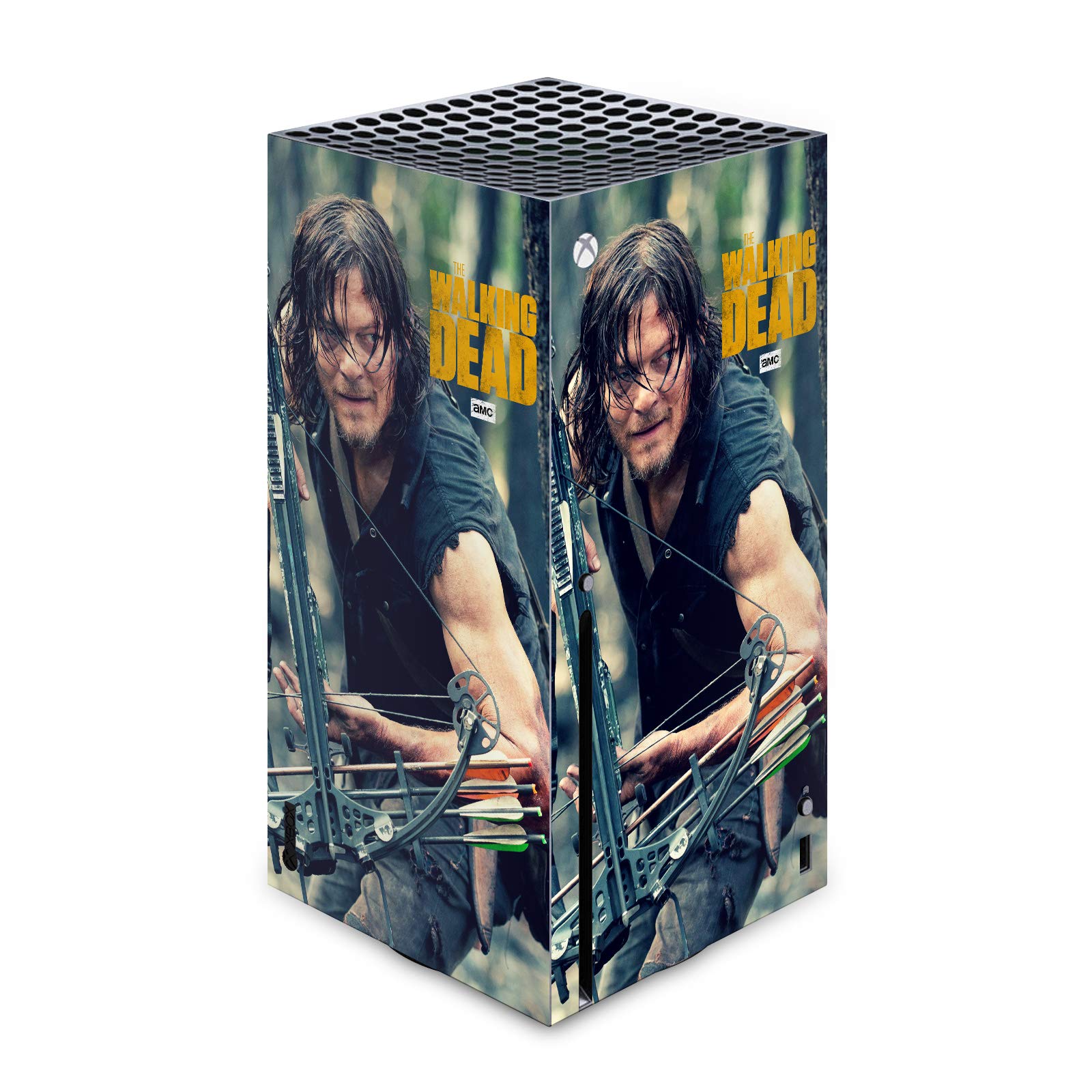 Head Case Designs Officially Licensed AMC The Walking Dead Daryl Lurk Daryl Dixon Graphics Vinyl Sticker Gaming Skin Decal Cover Compatible With Xbox Series X Console