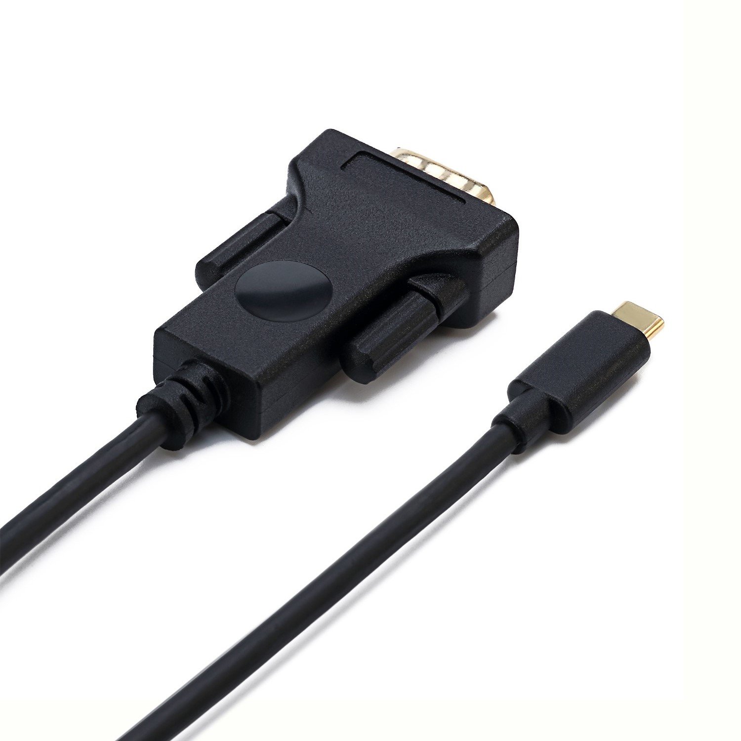 USB-C To VGA,CableDeconn Thunderbolt 3 Type C to VGA Male Converter Adapter Cable 1.8M
