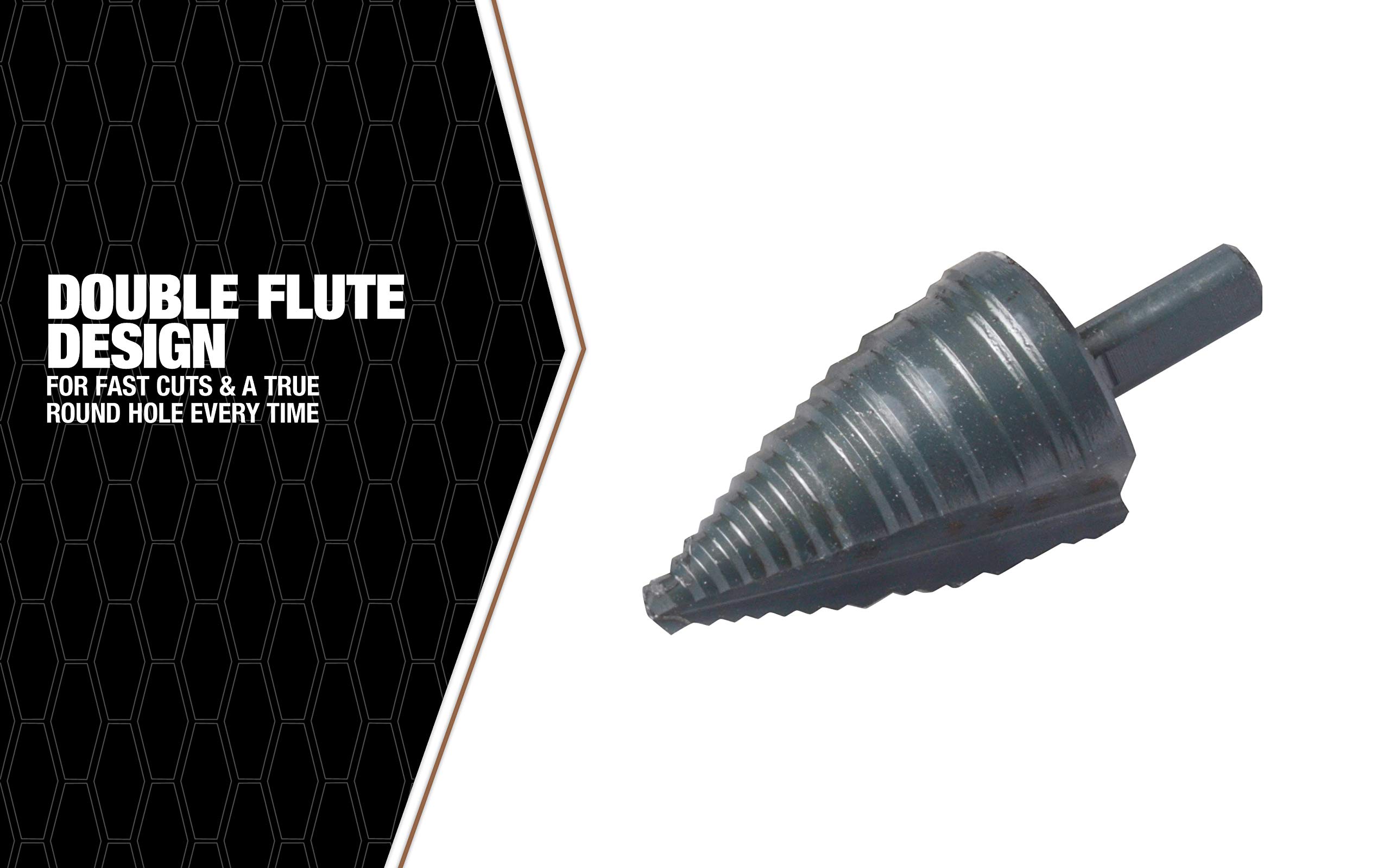 Southwire STEP BIT, DBL STRT FLUTE 1/4" TO 1-3/8"