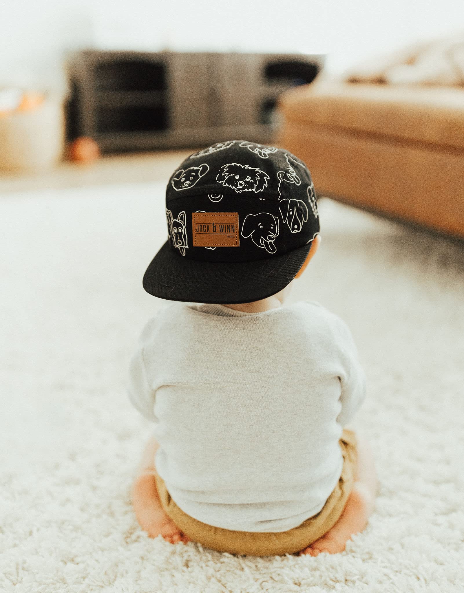 Baby Boy Infant Trucker Sun Hat Toddler Baseball Cap with Snap Back, Puppy Dog Hat (as1, Age, 2_Years, 4_Years, 2T-4T)