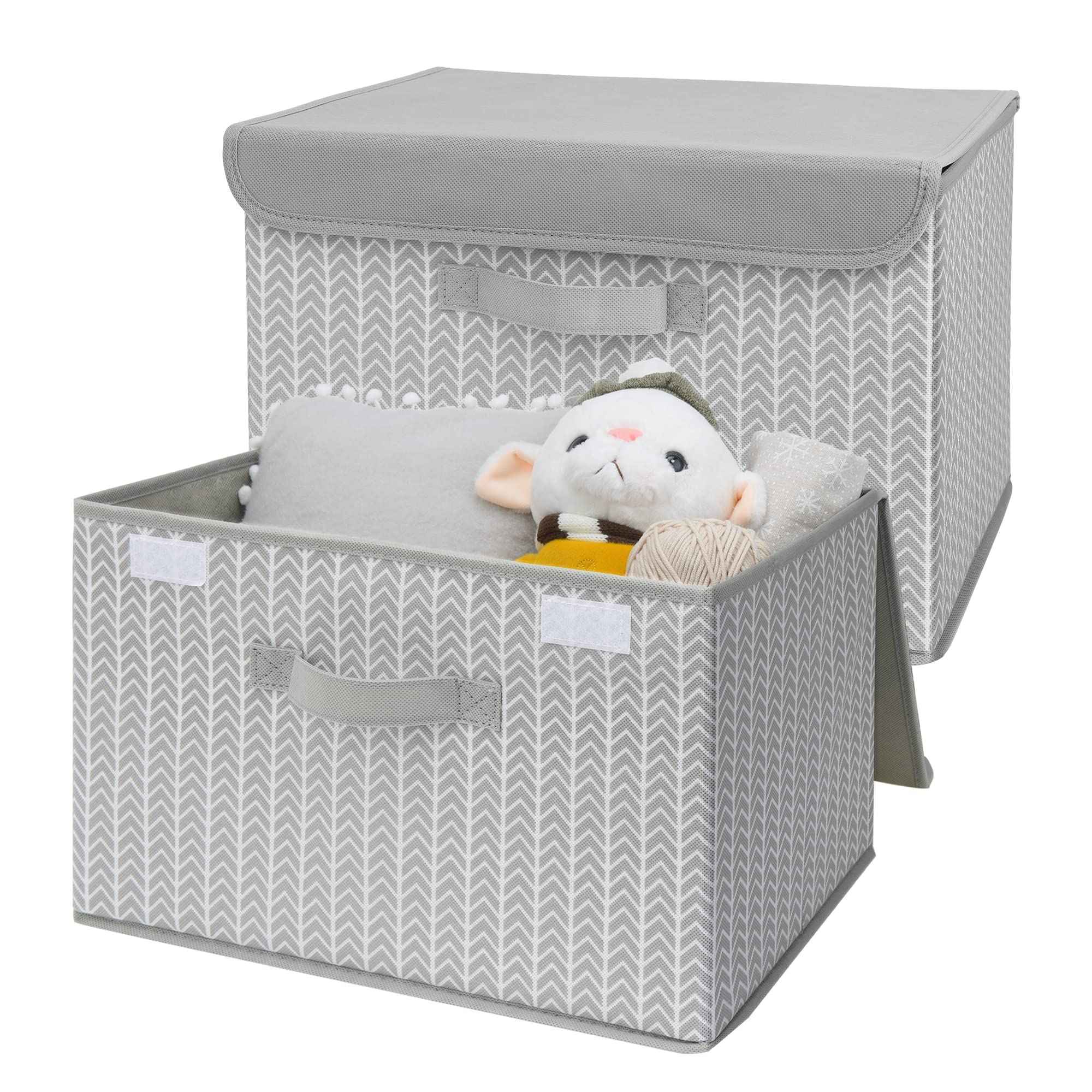 GRANNY SAYS Bundle of 2-Pack Hanging Organizer for Closet & 2-Pack Closet Storage Bins