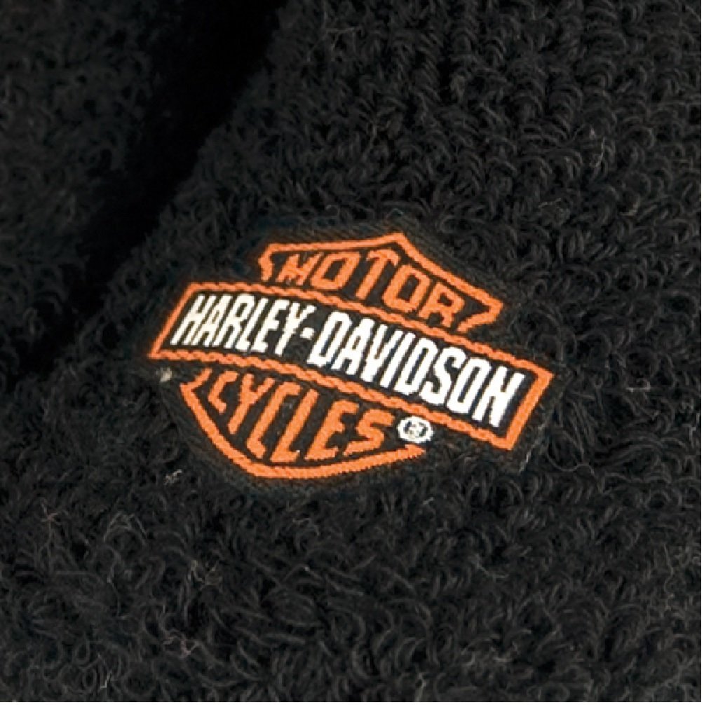 Harley-Davidson Baby Boys' Boxed Stretch Terry Booties, Black S9LBL20HD (0/3M)