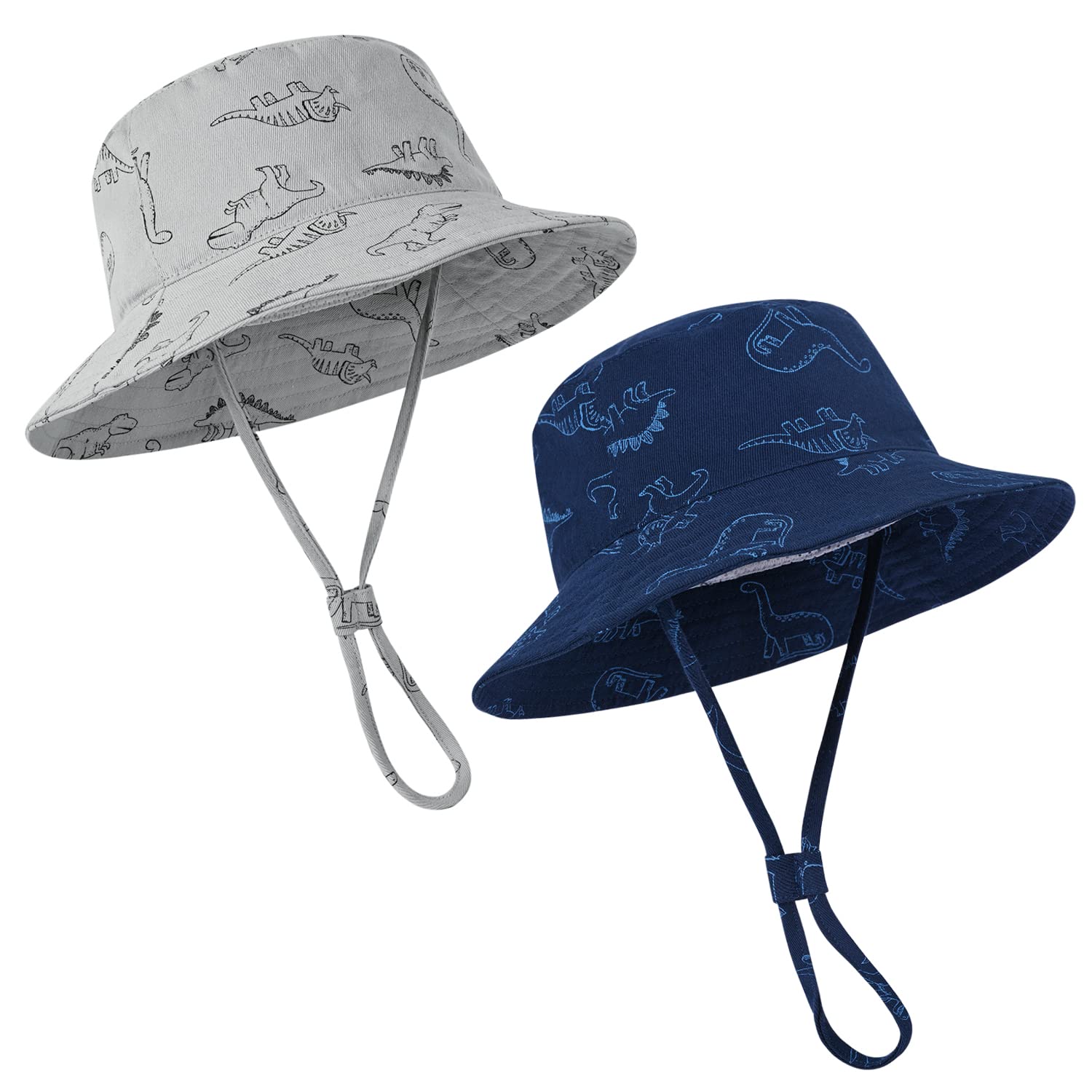 Baby Boy Sun Hat, Summer Beach UPF 50+ Sun Protection Hats, Toddler Kids Wide Brim Sun Hats Cap(12-24 Months