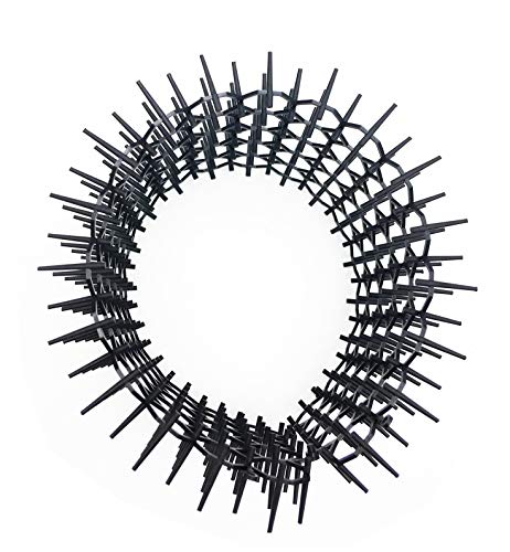 P.C Repellent Cat Scat Mat Plastic Spike Keep cat away 6.5' Black 1pcs