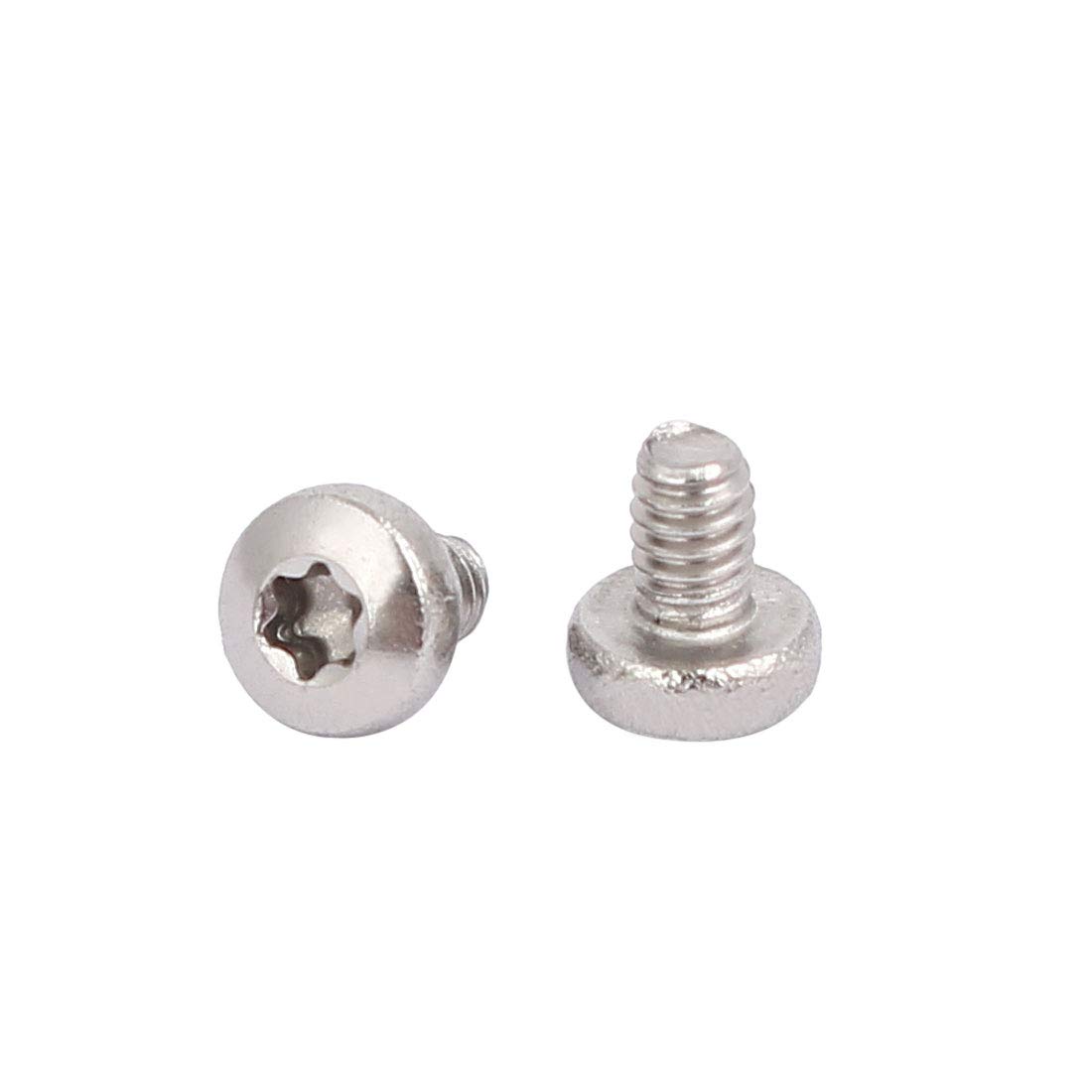 uxcell M2x3mm 304 Stainless Steel Button Head Torx Screws Fasteners 150pcs