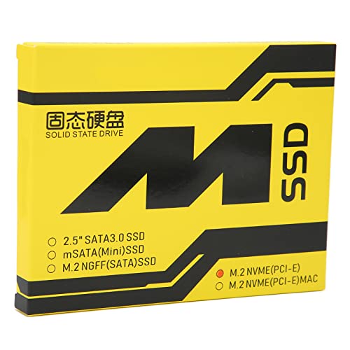 ASHATA NVMe M.2 Internal SSD,128GB 256GB 512GB 1TB Optional SSD PCIe NVMe M.2 Internal SSD High Performance Solid State Drive R/W 2000/ 1500MB/S(1TB)