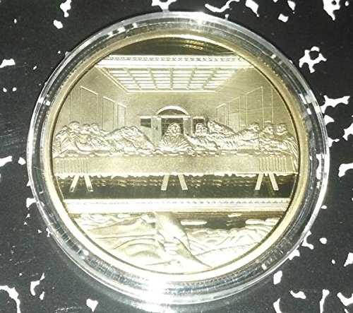 Da Vinci Jesus Last Supper Religious Gold Plated Challenge Art Coin