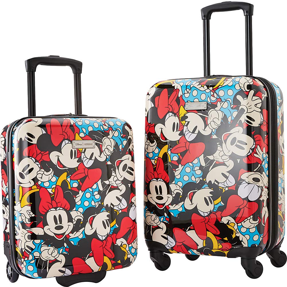 American Tourister Disney Hardside Luggage with Spinners, Minnie Mouse 2, 2-Piece Set (18/20)