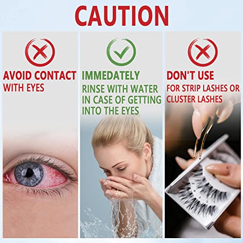 Lomansa Lash Lift Glue 2PCS, Eyelash Lift Glue Adhesive Perming Rod Strong Fix Glue for Lashes and Brows Curl