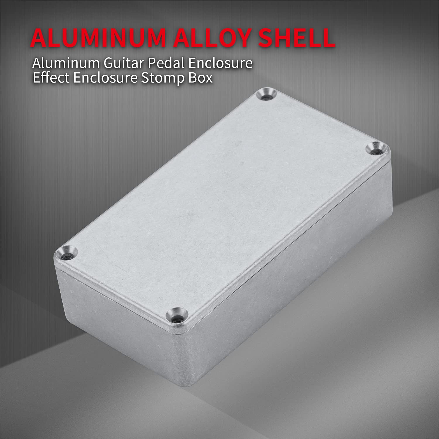 DaierTek 1590B Stomp Box Guitar Pedal Enclosure 112x61x32 MM Aluminum Guitar Pedal Box Diecast Stomp Box Case Unfinished Toggle Switch Box