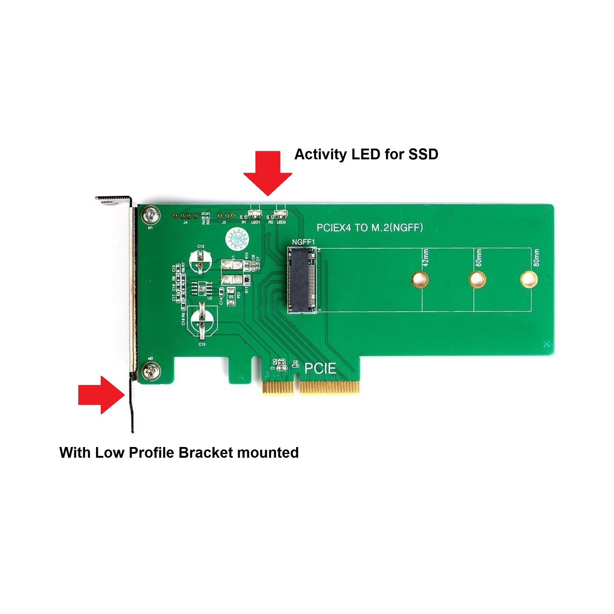 Vantec M.2 NVMe SSD PCIe x4 Adapter (UGT-M2PC100)