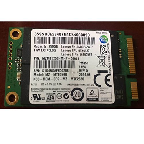 SSD Mzmte256hmhp 256gb Msata Ssd0e38407 04x4437 16200597 for Lenovo and Others