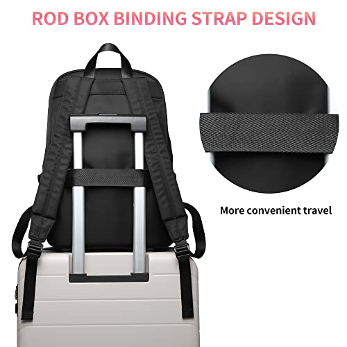 ALLYOUGER Fashionable Waterproof Women's Backpack, Suitable for Middle and High School Students and College Students, Accommodates 14-inch Laptop, a Must-Have for Traveling