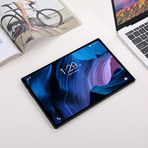 Asixxsix 10.1in HD Tablet, Android 12 6GB 128GB 8 Cores IPS Touchscreen Tablets with Dual Speakers & Dual Card Slot, 2.4G 5G Dual Frequency and 5.0 Bluetooth Connection, 8000mAh Battery, GPS(US)
