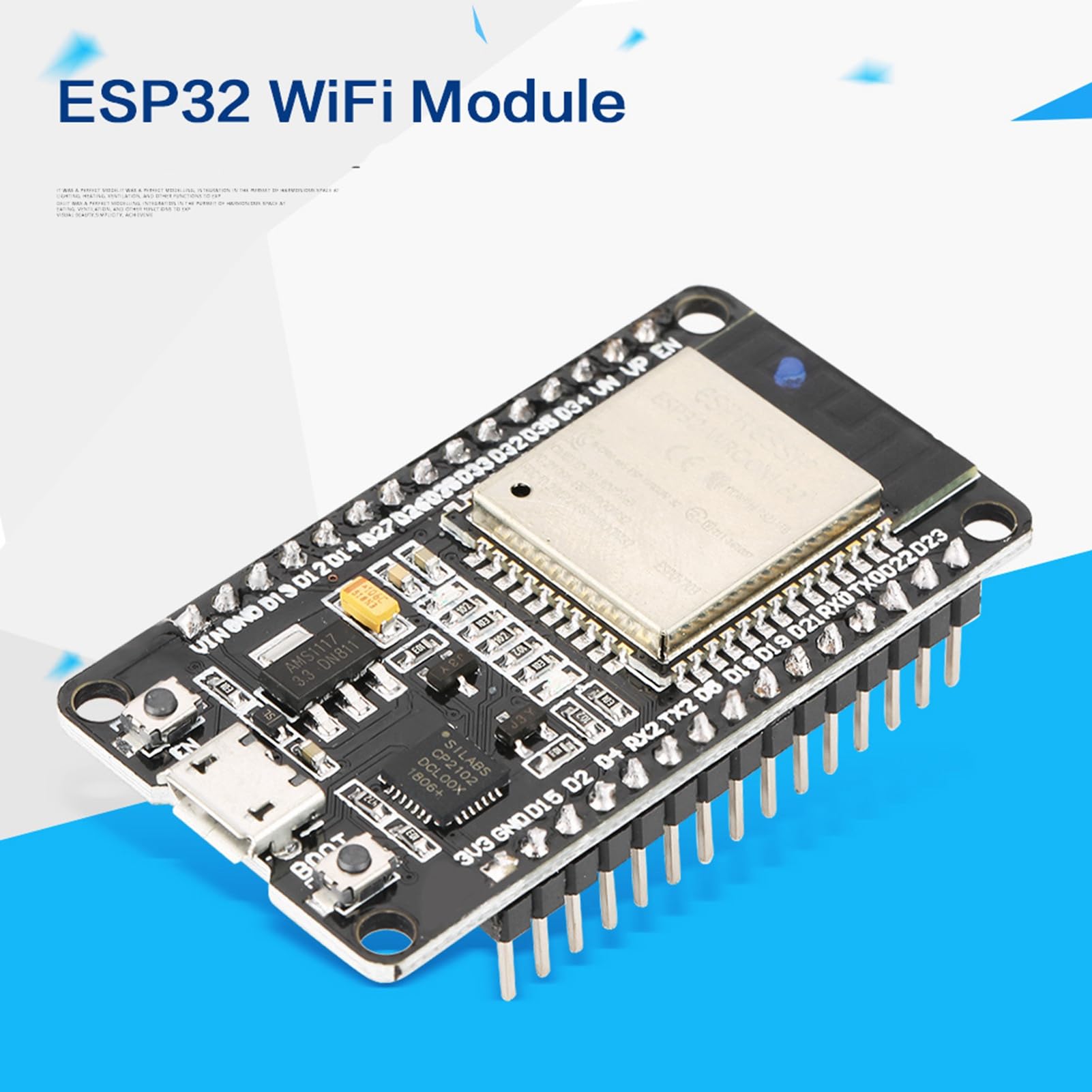 Walfront ESP32 WiFi Bluetooth Camera Module Development Board - Dual Core Module for IOT