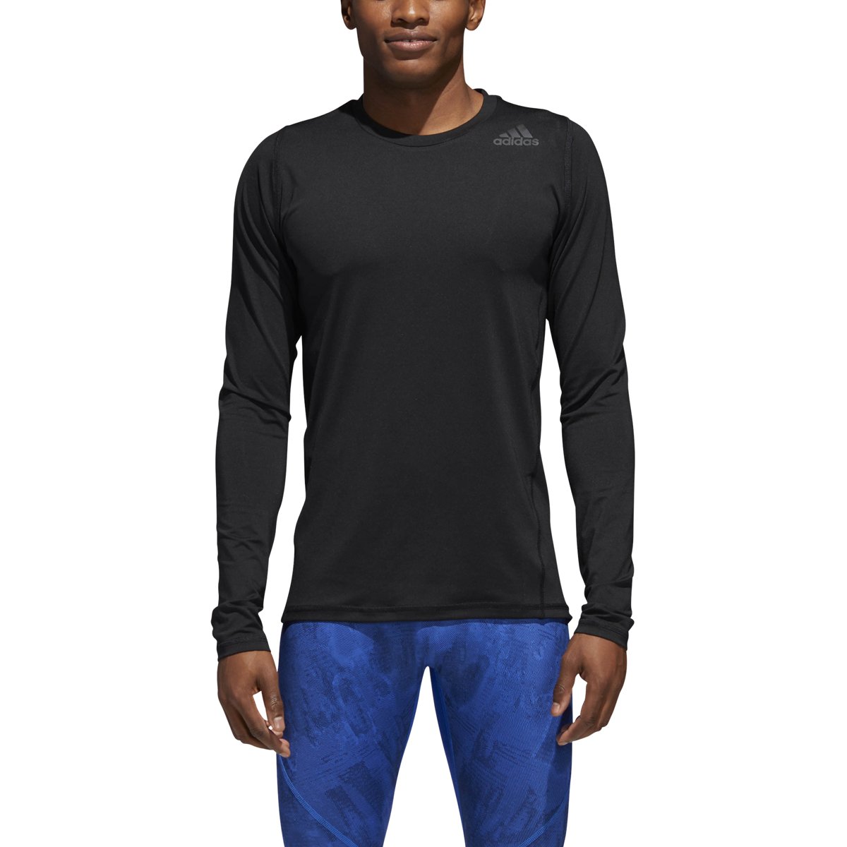adidas Men's Alphaskin Sport Fitted Training Tee, Black, Large