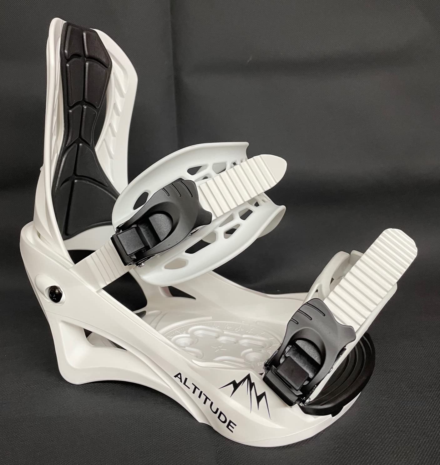 ALTITUDE "Rider 4X4 Burton 3D EST Snowboard BINDINGS (White) S/M Men 6-8.5 Women 7-9.5