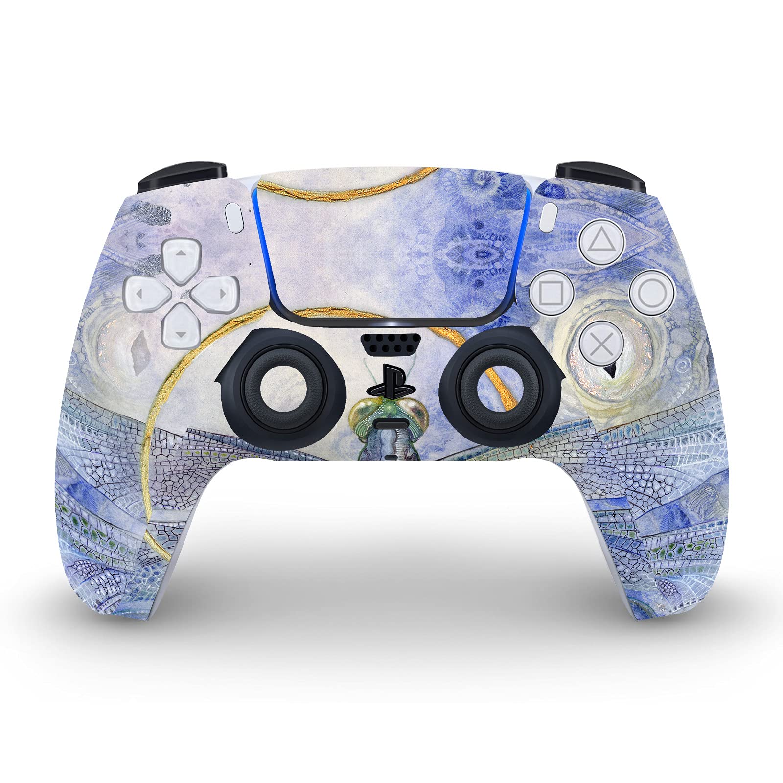 Head Case Designs Officially Licensed Stephanie Law Dragonfly Art Mix Vinyl Faceplate Sticker Gaming Skin Decal Compatible With Sony PlayStation 5 PS5 Digital Edition Console and DualSense Controller