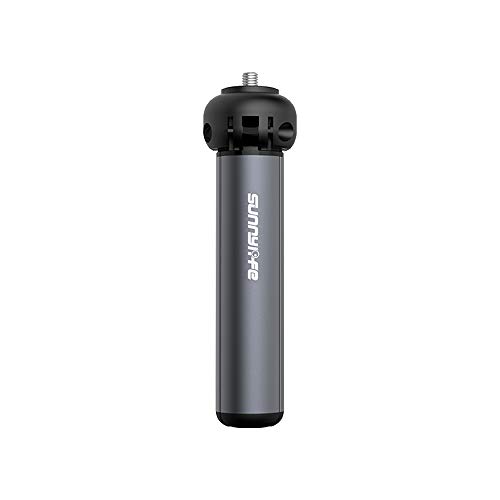 Aluminum Alloy Mini Tripod Cell Phone Tripod Handheld Desktop Tripod for Pocket 2/ONE X2/OM 4/ Osmo Mobile Series/Osmo Action/Osmo Pocket/Insta 360 / Fimi Palm (Silver)