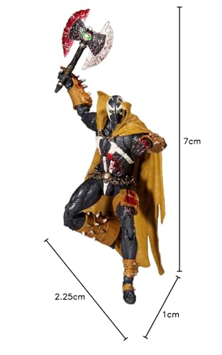 McFarlane Toys Mortal Kombat Spawn Bloody Classic 7" Action Figure with Accessories