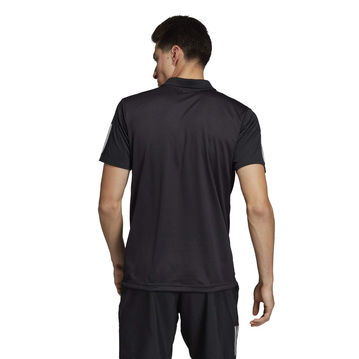 adidas Men's Club 3-Stripes Tennis Polo Shirt, Black/White, Medium