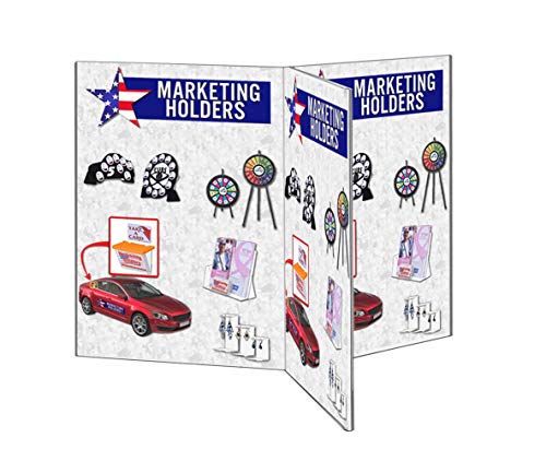 Marketing Holders Multi Panel Sign Holder 5" x 7" Pack of 10 Public Notice Stand Nameplate Directions Maps Frame Clear Acrylic Table Tent Graphic Image Party Venues Celebrations Announcements