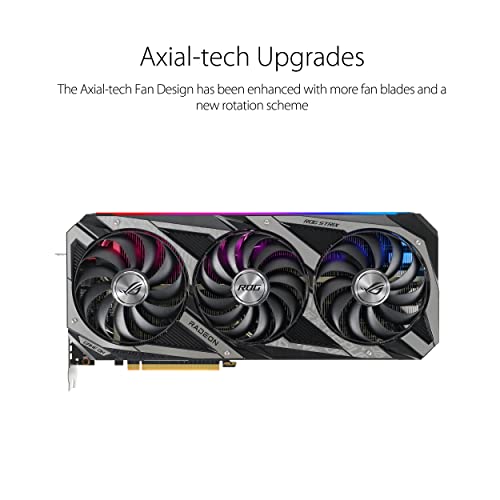 ASUS ROG Strix AMD Radeon RX 6750 XT OC Edition Gaming Graphics Card (AMD RDNA 2, PCIe 4.0, 12GB GDDR6, HDMI 2.1, DisplayPort 1.4a, Axial-tech Fan Design, 2.9-slot, Super Alloy Power II, GPU Tweak)