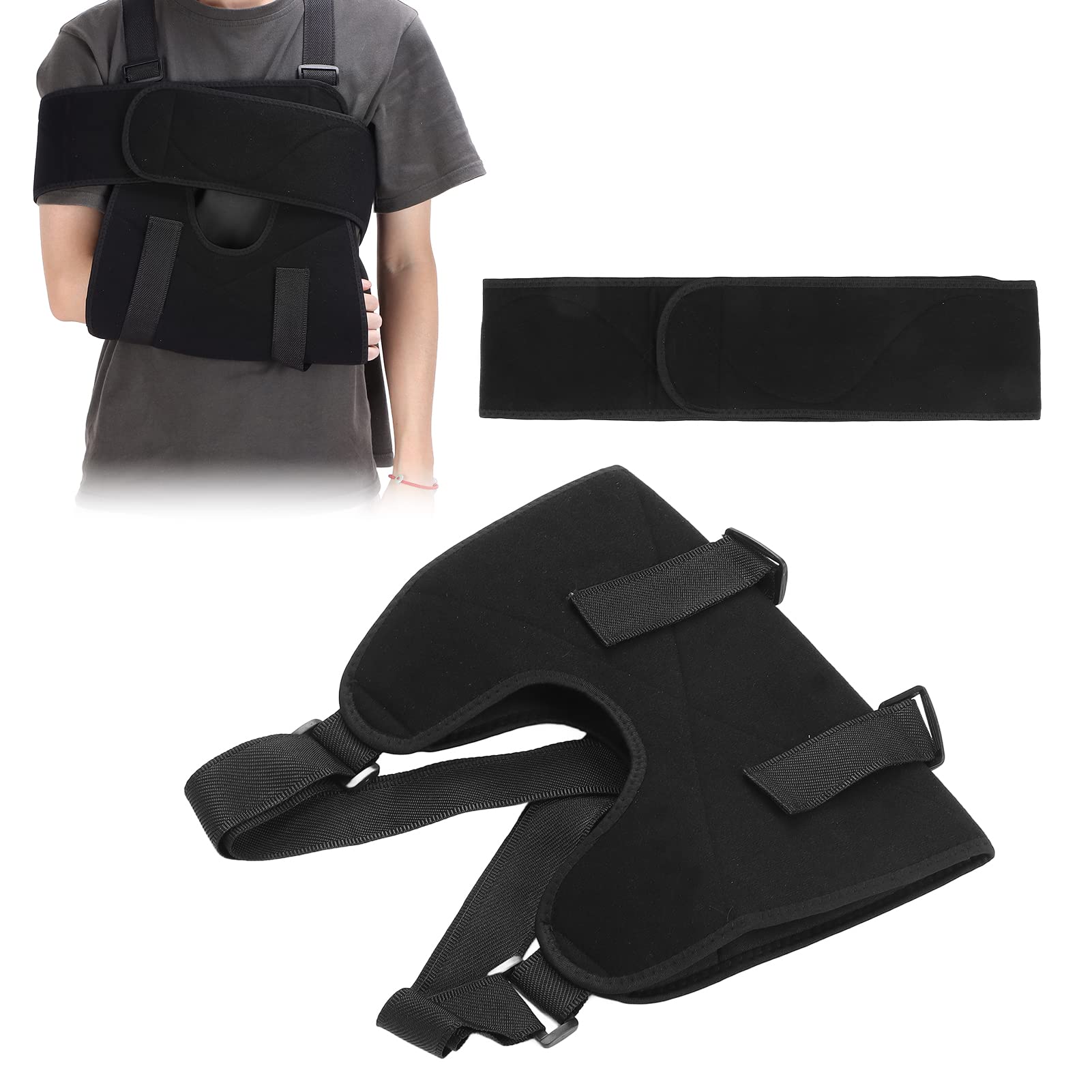 Arm Immobilizer Band, Enhance Stability Shoulder Immobilizer Brace Breathable Removable for Shoulder Injury