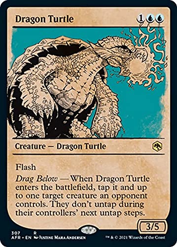 Magic: the Gathering - Dragon Turtle (307) - Showcase - Foil - Adventures in The Forgotten Realms