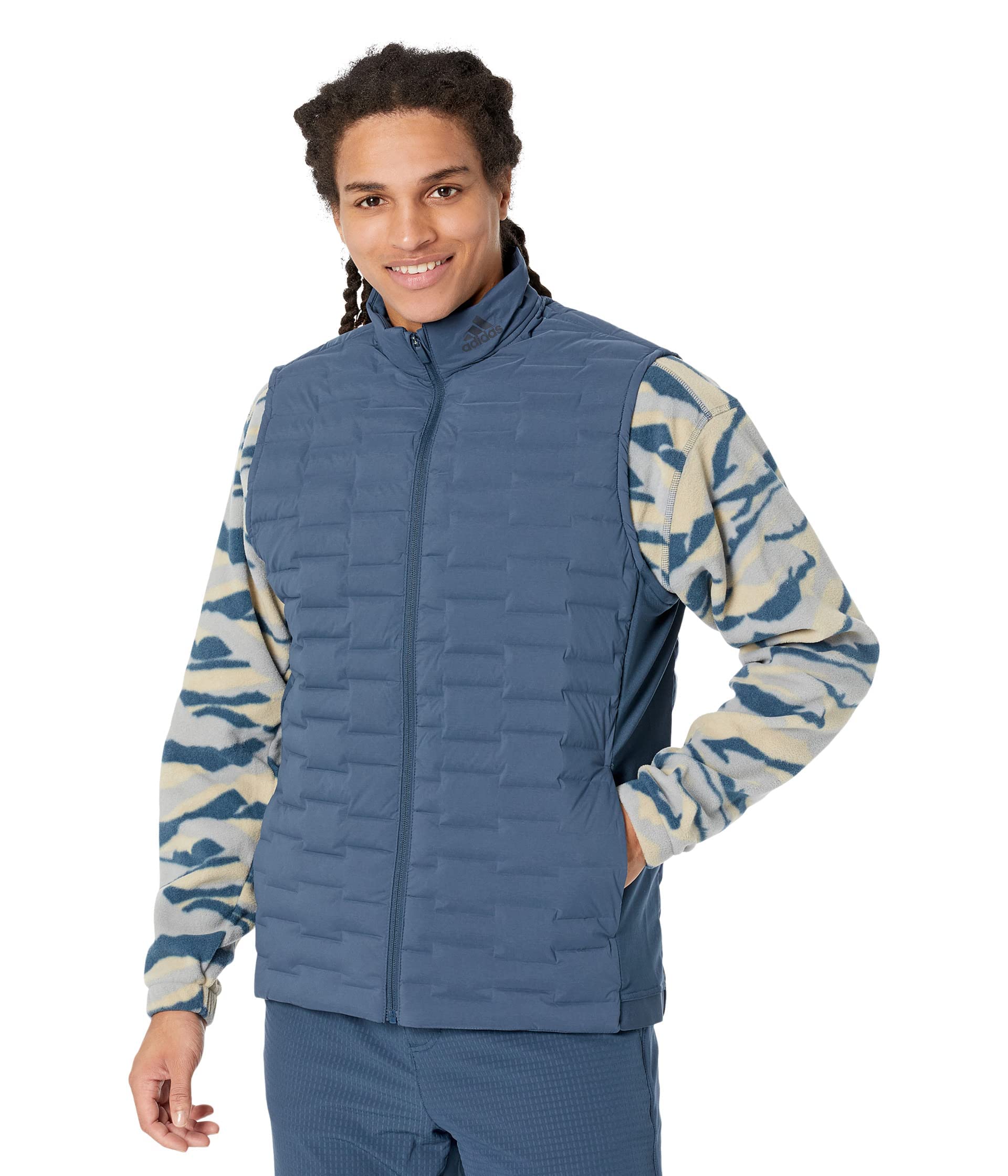 adidas Men's Frostguard Full Zip Padded Vest, Black, Medium