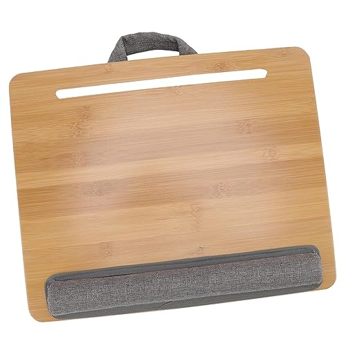 Adjustable Laptop Table - Lap Tray with Cushion | Multifunctional Bed Desk for Reading Writing Playing | Portable Lap Table