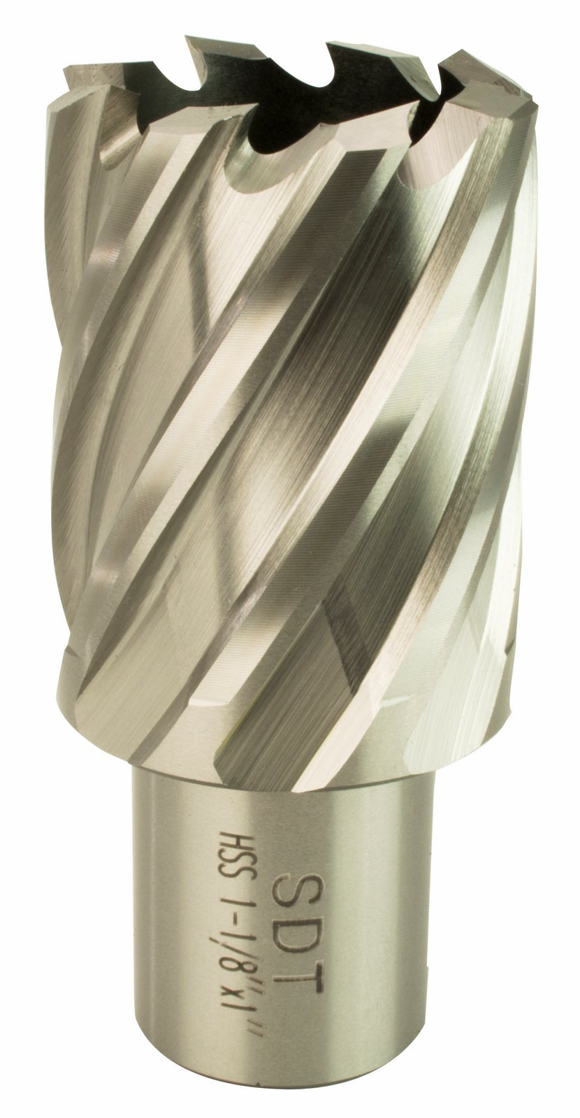 Steel Dragon Tools 1-1/8" x 1" High Speed Steel Annular Cutter with 3/4" Weldon Shank