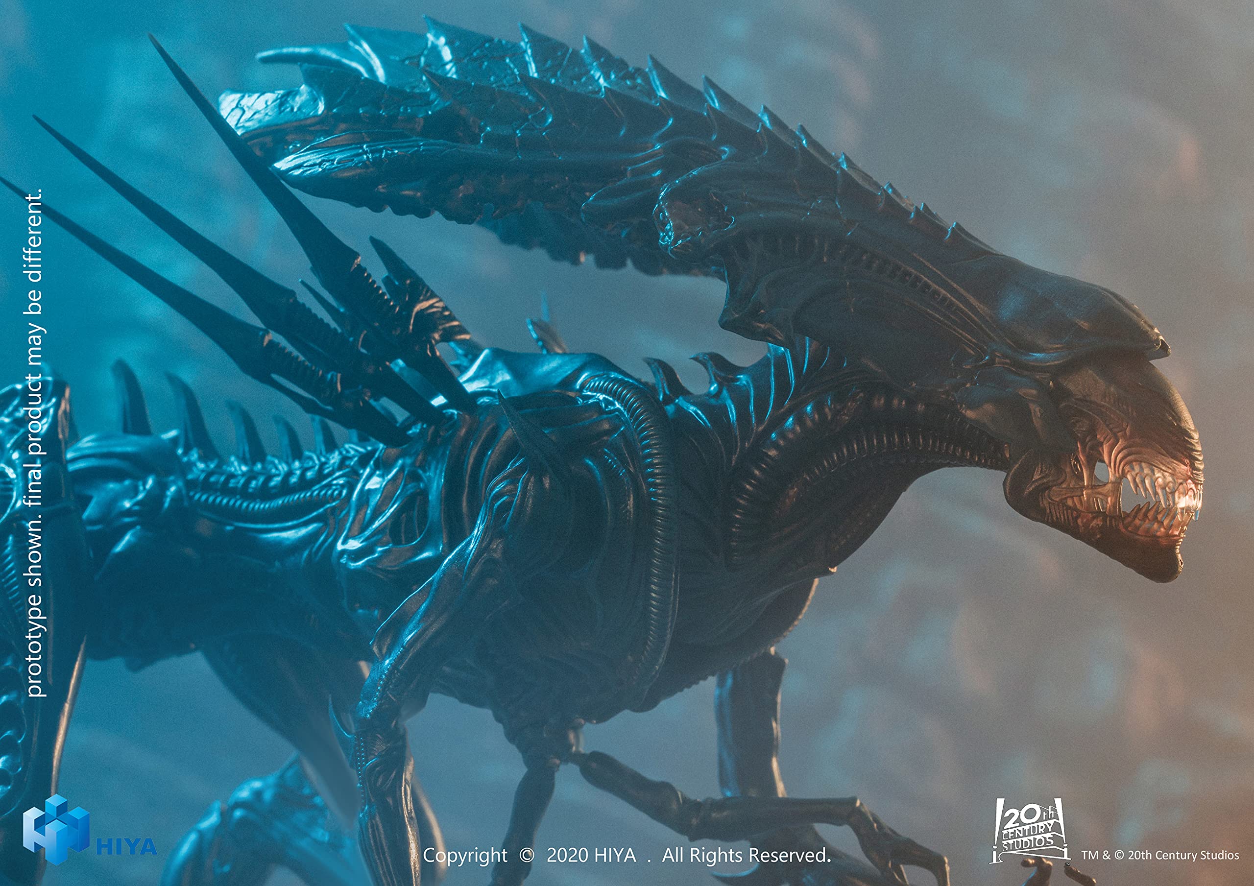 Hiya Toys Alien vs. Predator: Battle Damage Alien Queen 1:18 Scale Action Figure, Multicolor