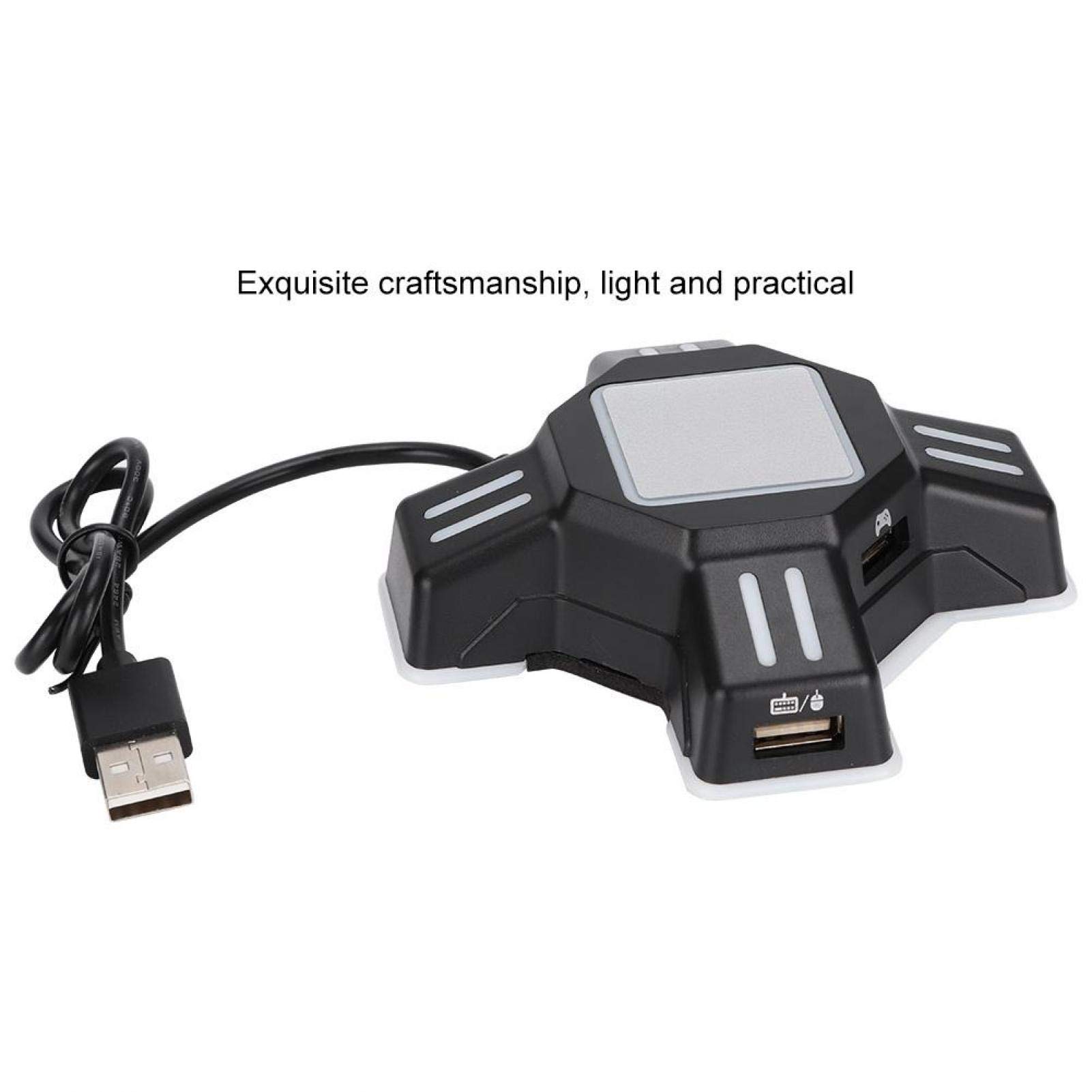 Gaeirt KX Keyboard Gaming Mouse Converter, USB Game Controller Handle Keyboard Mouse Converter Game Console Adapter Gamepad Converter for /for PS3/for XBOXOne/for Switch