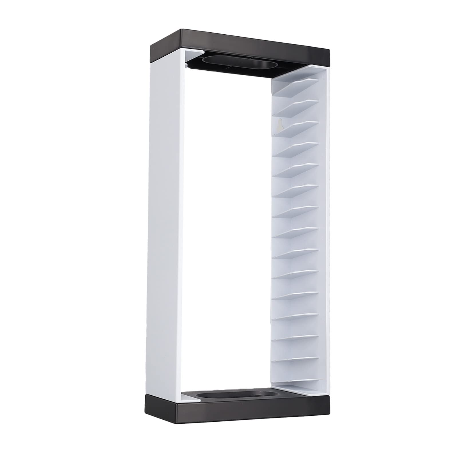 Game Storage Tower for PS5/PS4/Xbox, Wall Mount Video Game Storage Stand 14 CD or Blu-Ray Disks Game Holder Disk Tower