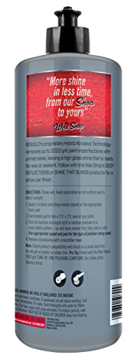 the Wax Shop 50956 32 Ounces Rebuild Medium Cut Polishing Compound-32oz